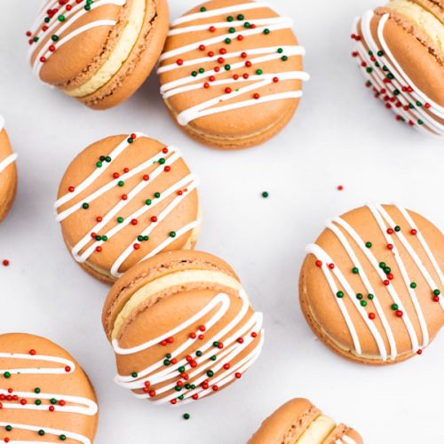 Gingerbread Macarons - The Tipsy Macaron