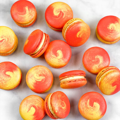 Mango Macarons - The Tipsy Macaron