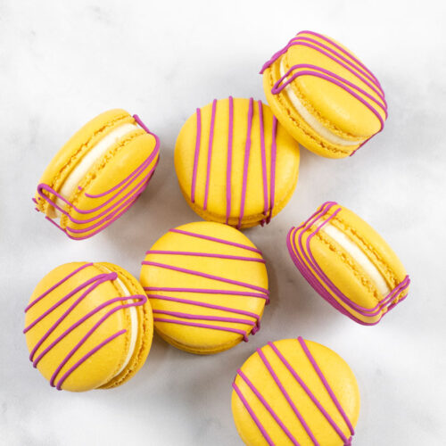 Passion Fruit Macarons - The Tipsy Macaron