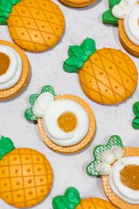 Pineapple Macarons - The Tipsy Macaron